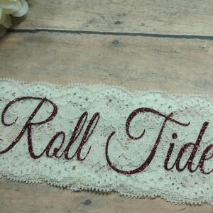 Alabama Garter Sports Garter Football Garter Roll Tide - Etsy