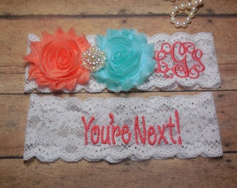 Personalized Garter Custom Garter Embroidered Garter Pink - Etsy