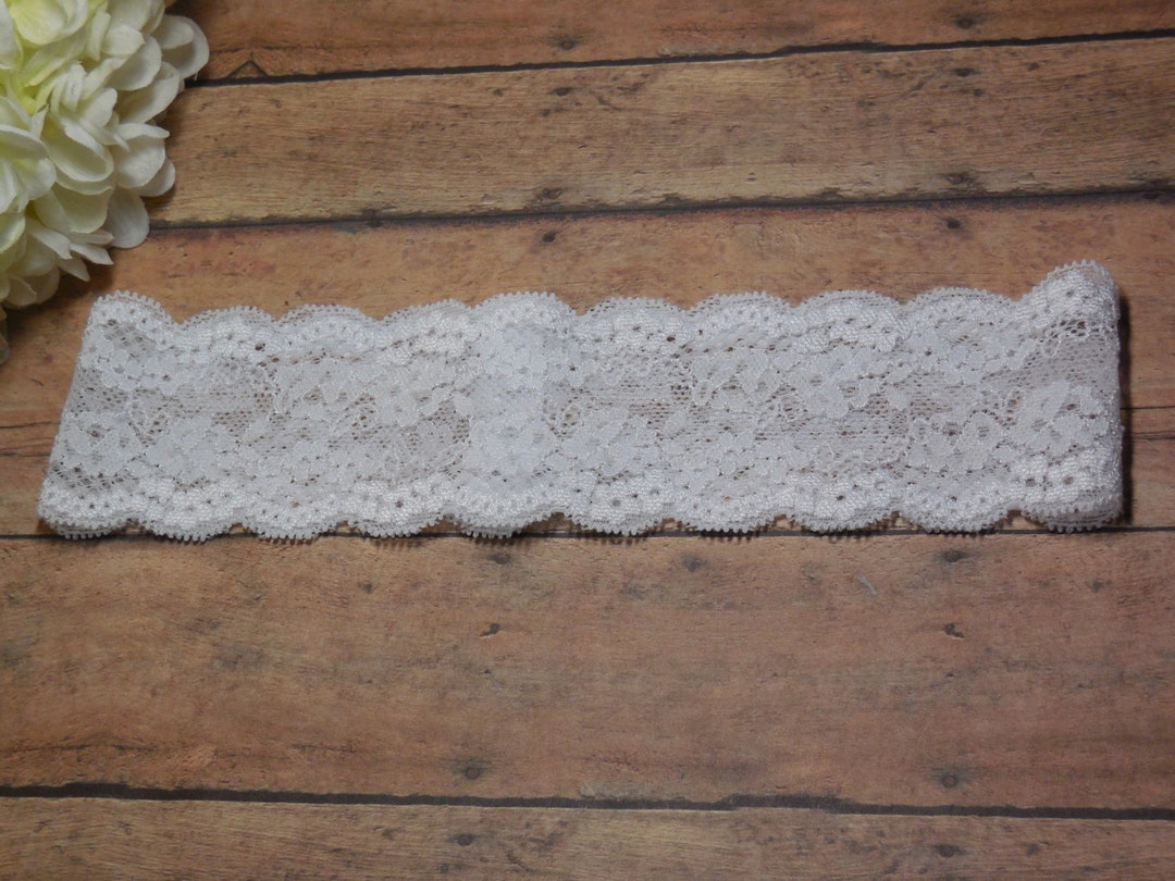 Lace Garter, Garter, Plain Lace Garter, White Garter, Ivory Garter ...