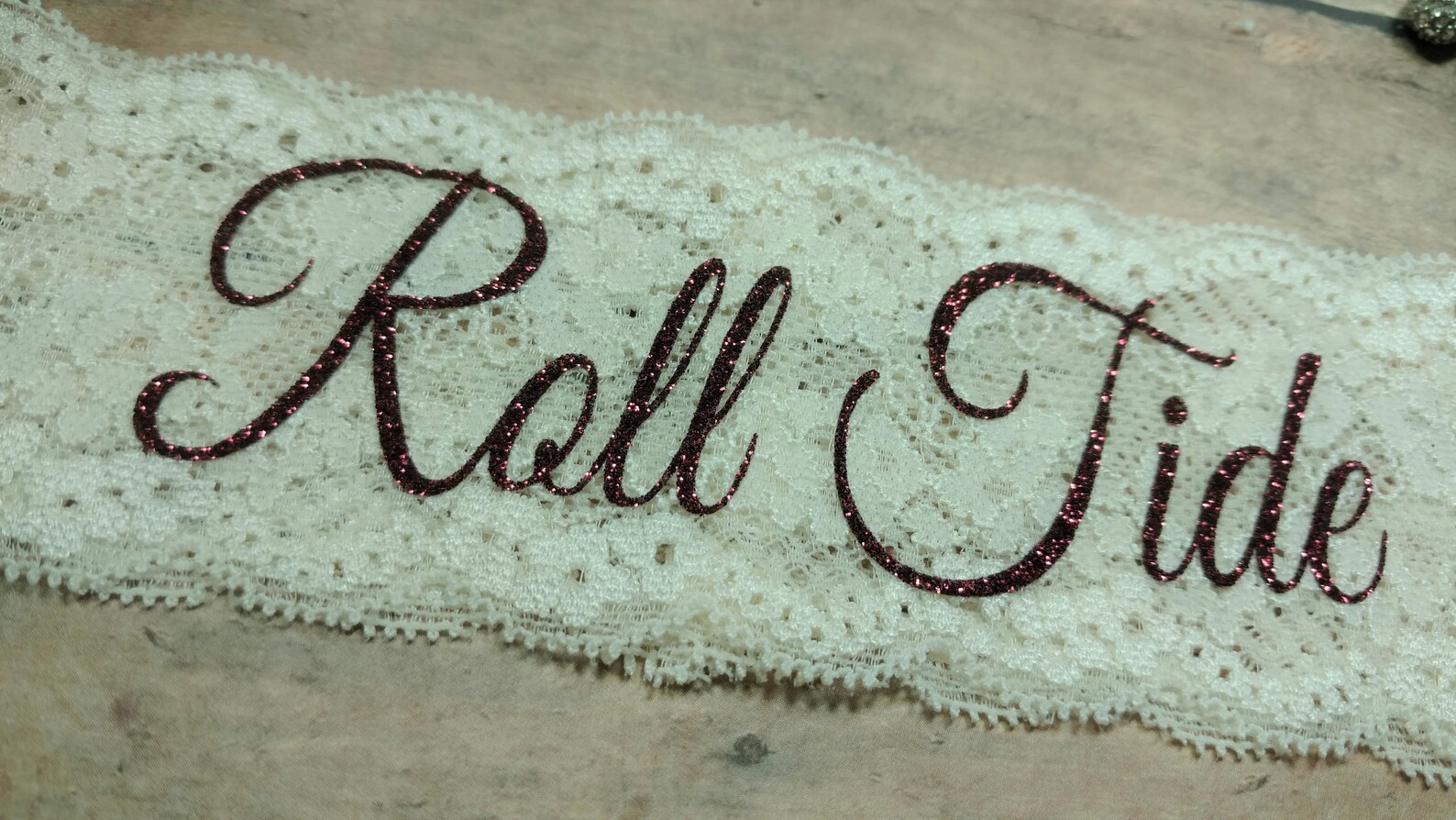 Alabama Garter Sports Garter Football Garter Roll Tide - Etsy