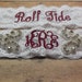 Monogrammed Garter, Alabama Garter, Rhinestone Garter, Roll Tide, Bling ...
