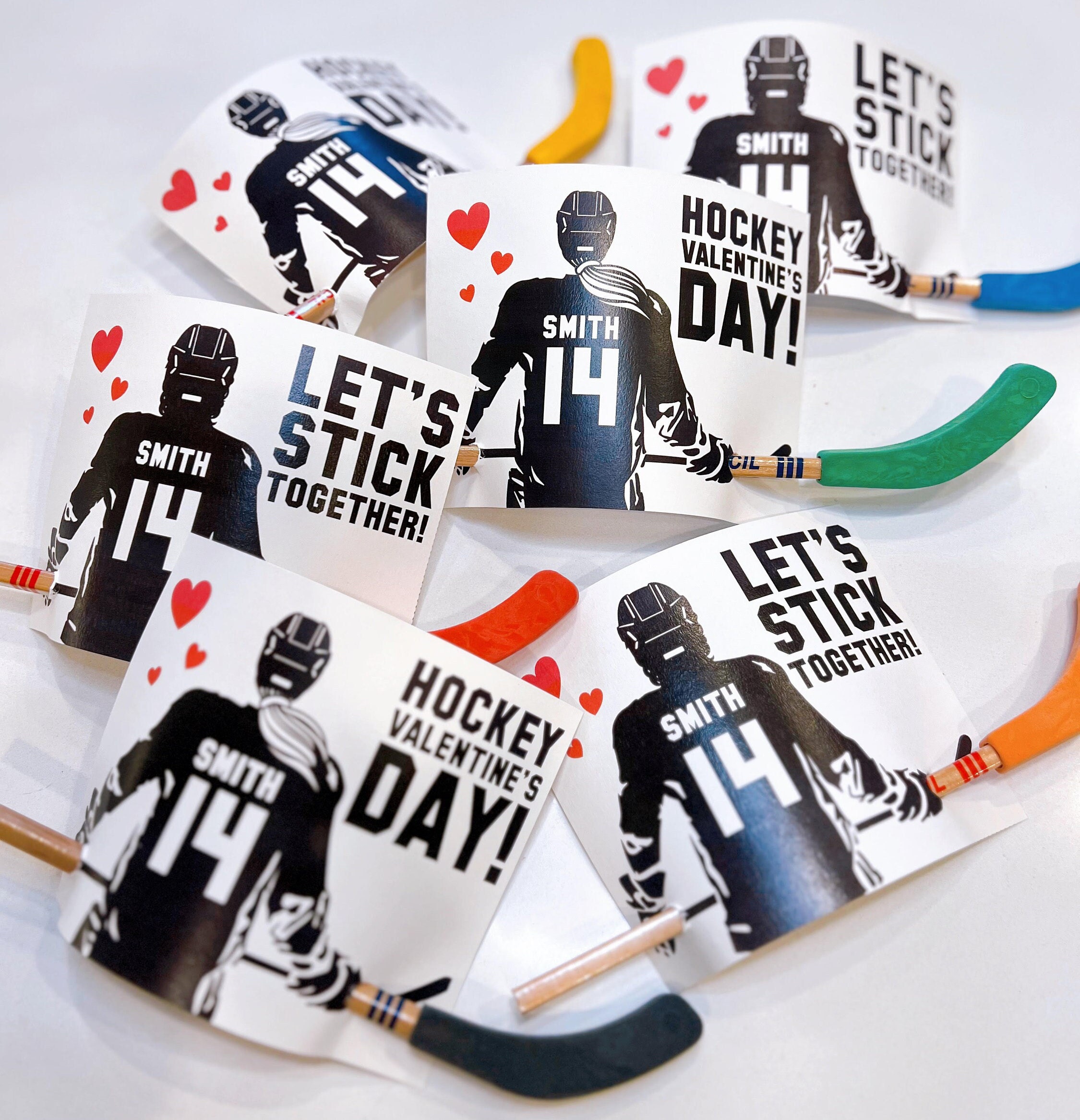 Hockey Valentine // PERSONALIZED DIGITAL FILE Within 24 Hours // Hockey ...