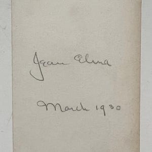 Original Antique Photograph | Jean Elma | 1930 - Etsy