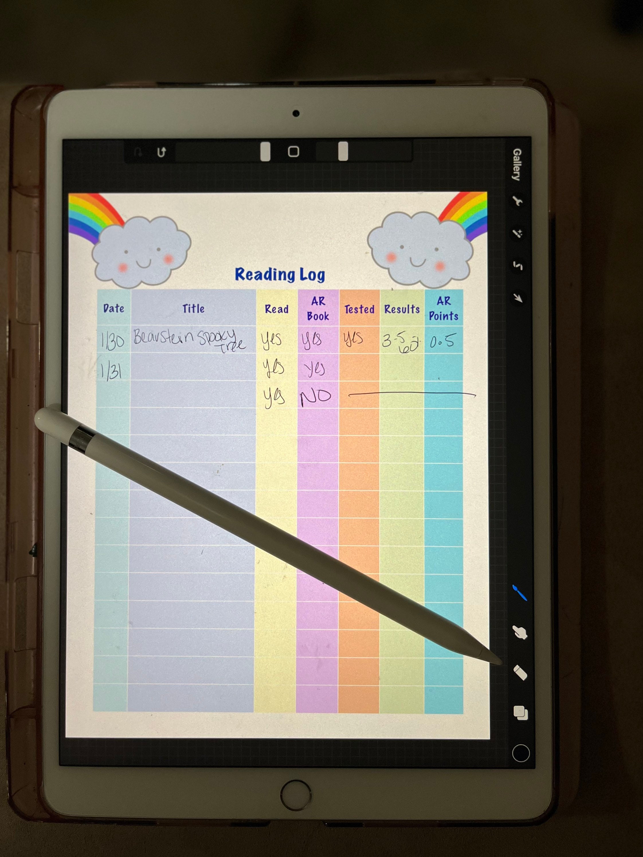 Reading Log AR Accelerated Reader Books - Etsy