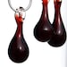 Blood Drop Earrings, Anti Valentine Glass Jewelry Dangle Earrings ...