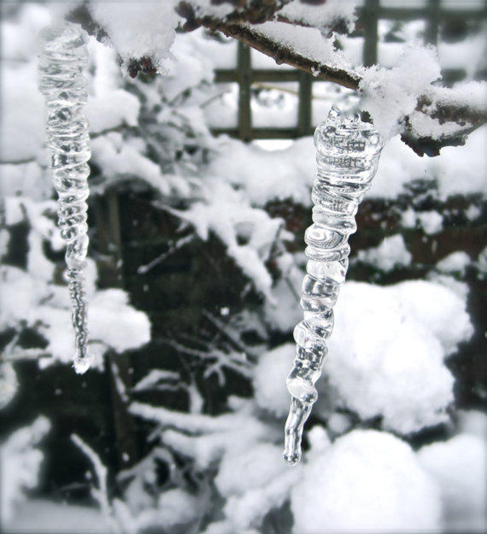 Glass Icicles Set of Twenty Christmas Ornament Holiday Tree - Etsy