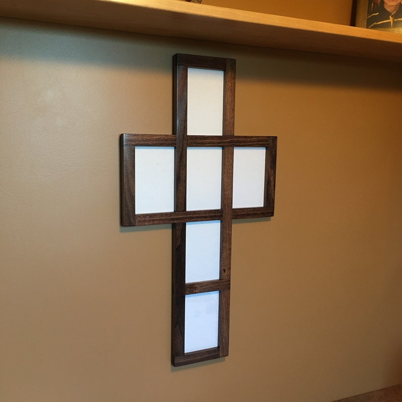 CROSS PICTURE FRAME First Communion Gift Religious Christmas | Etsy