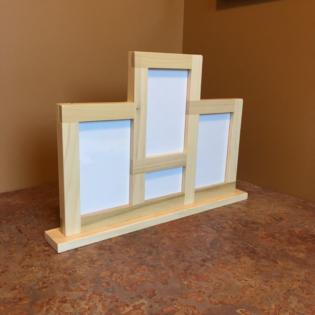 TABLETOP FRAME, Freestanding Picture Frame for 4x6 and 4x2 Photos That ...