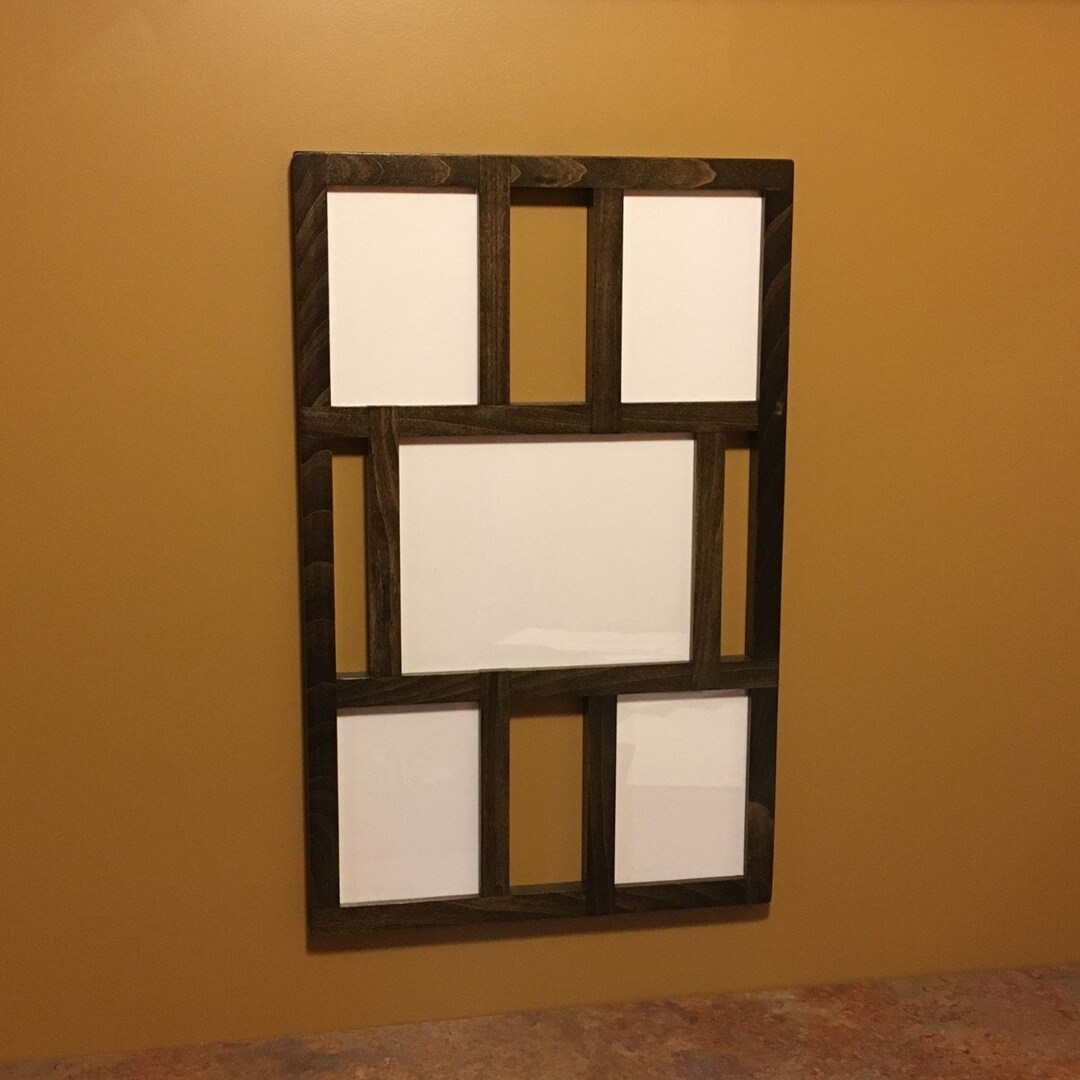 5 Opening Collage Photo Frame for 5x7 and 8x10 Pictures, Poplar Wood - Etsy