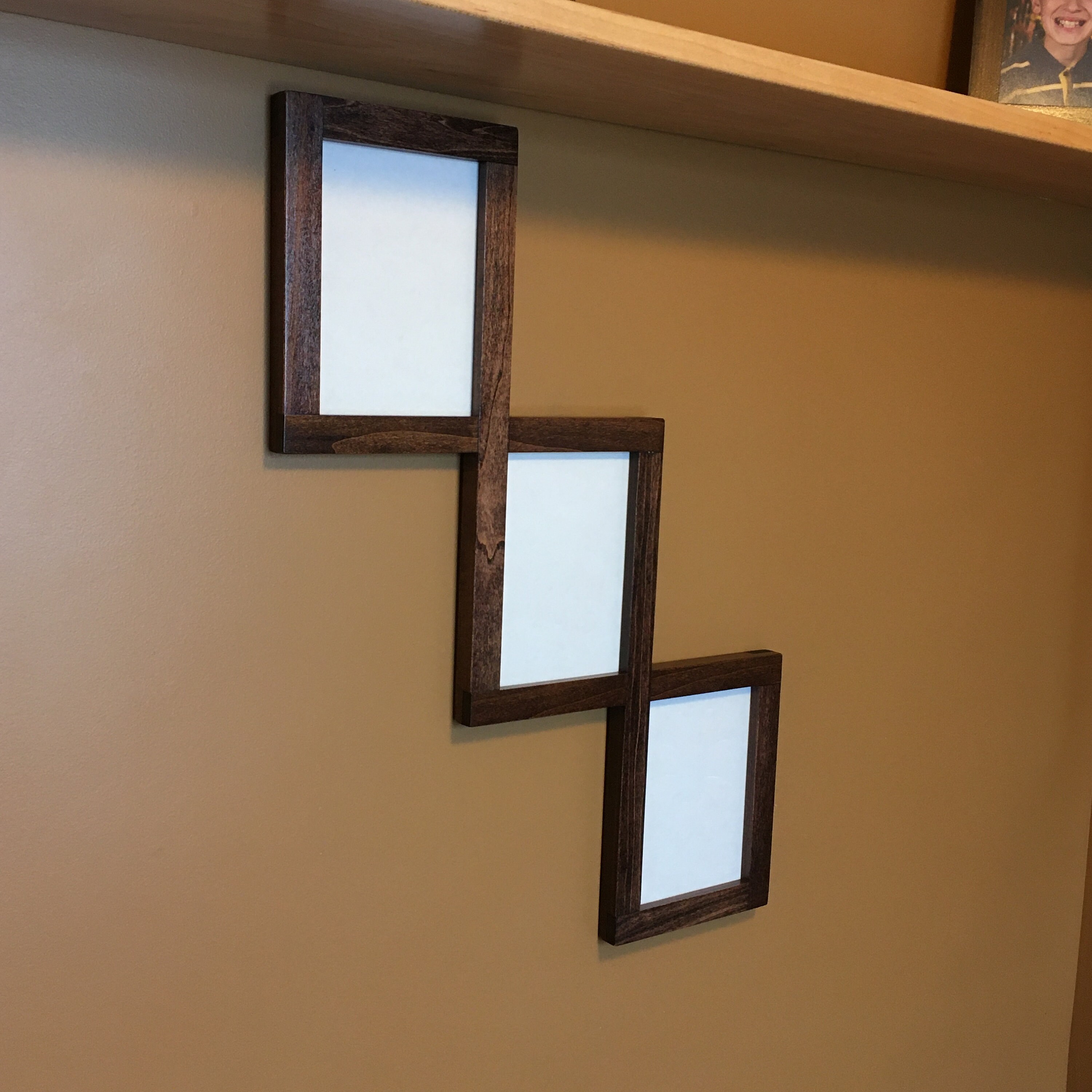3 Opening Collage Picture Frame for Slanted or Diagonal Display - Etsy