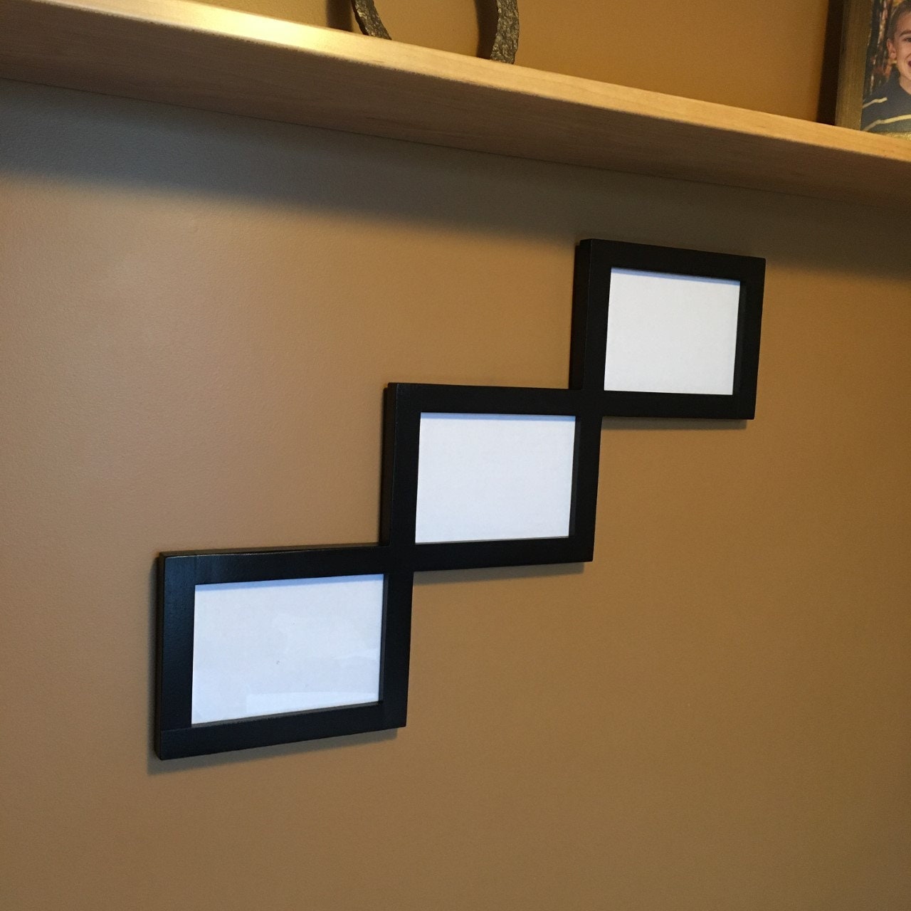 3 Opening Collage Picture Frame for Slanted or Diagonal Display - Etsy