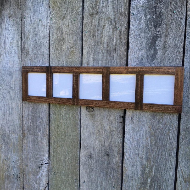 5x5s - 2, 3, 4, or 5 Openings Collage Frame, Poplar Wood Gallery Wall ...
