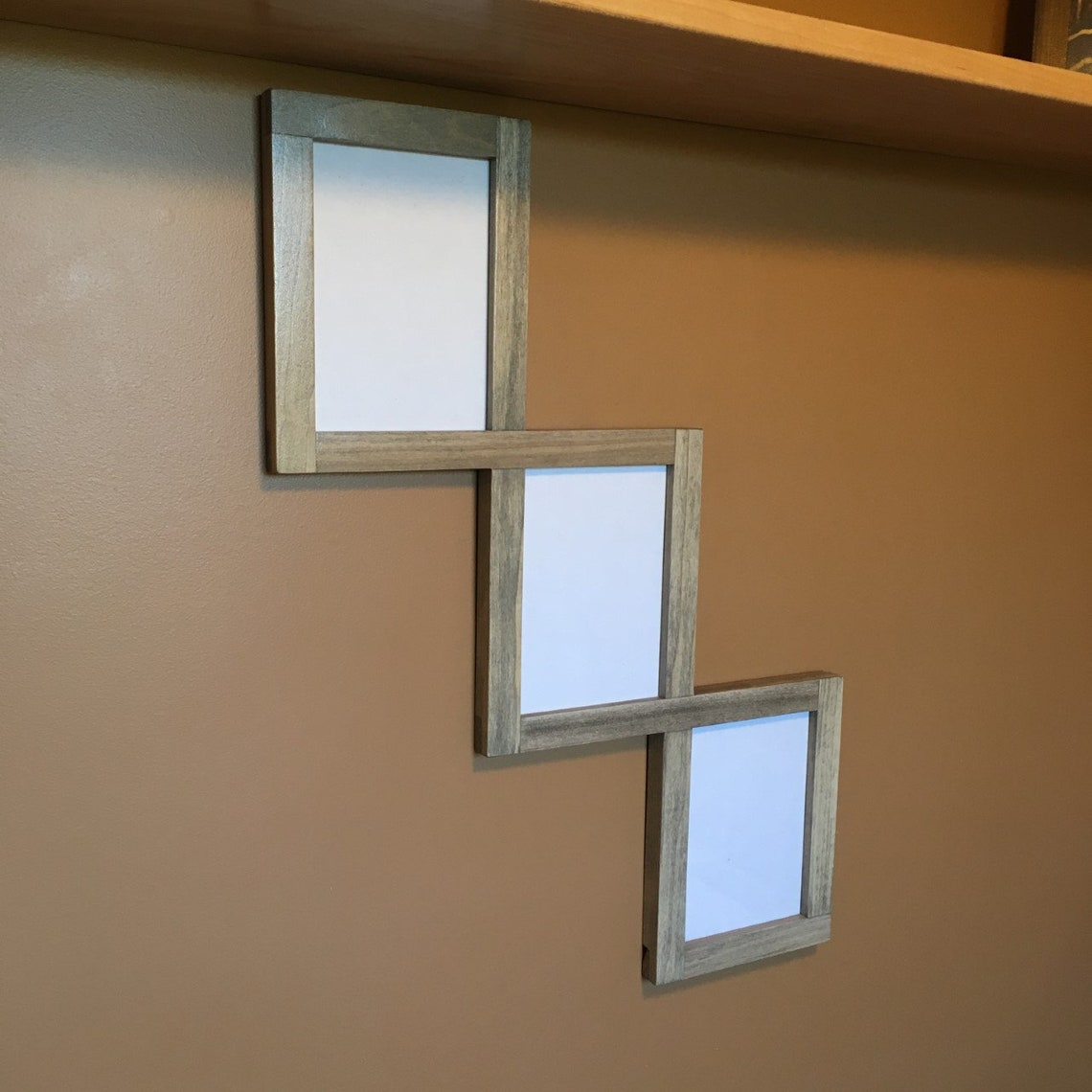 3 Opening Collage Picture Frame for Slanted or Diagonal Display - Etsy