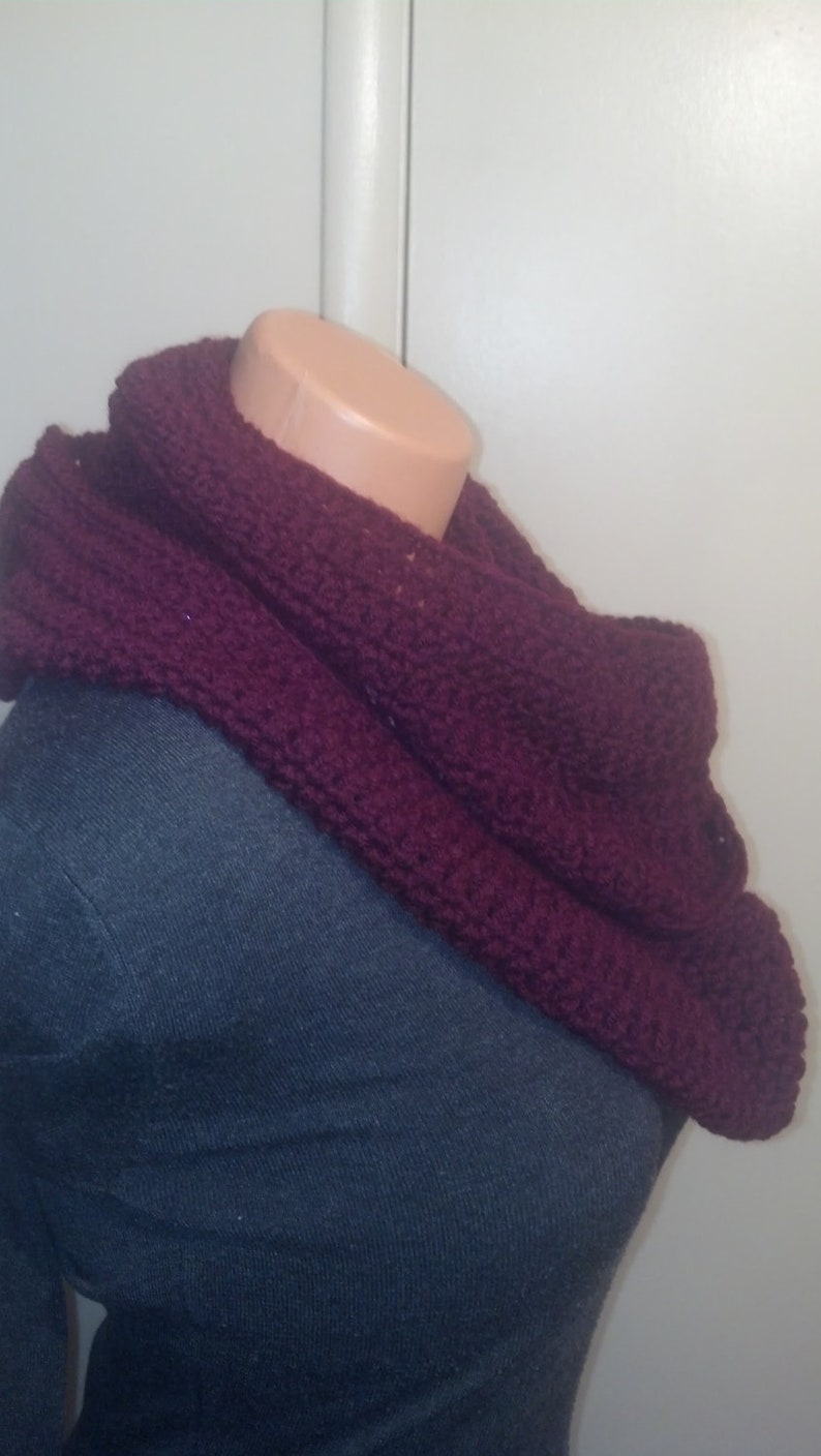 Burgundy Maroon Wine Infinity Scarf - Etsy