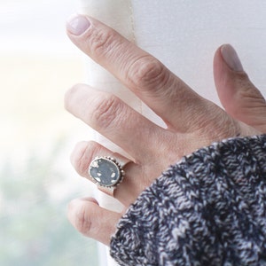 Blue Coral Ring - Meditation Ring - Coral Jewelry - Etsy