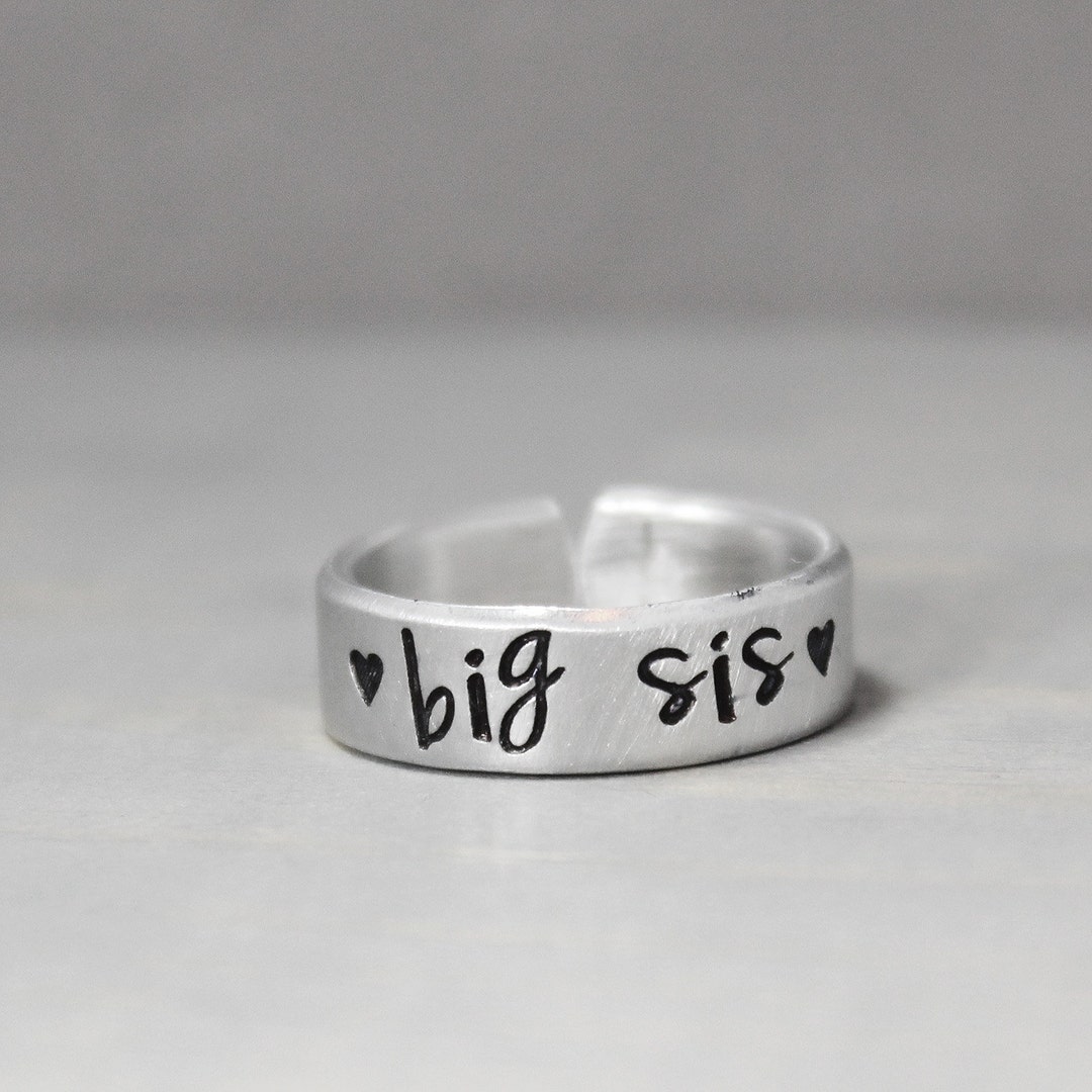 Big Sister Ring - Middle Sister Jewelry - Custom Sister Rings Gift for ...