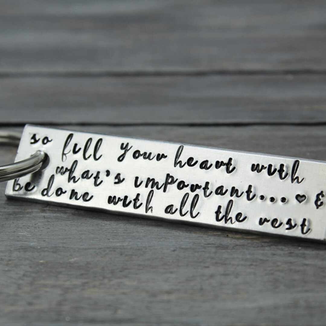 Inspirational Key Chain, Custom Key Chain, Encouragement Gift, Personal ...