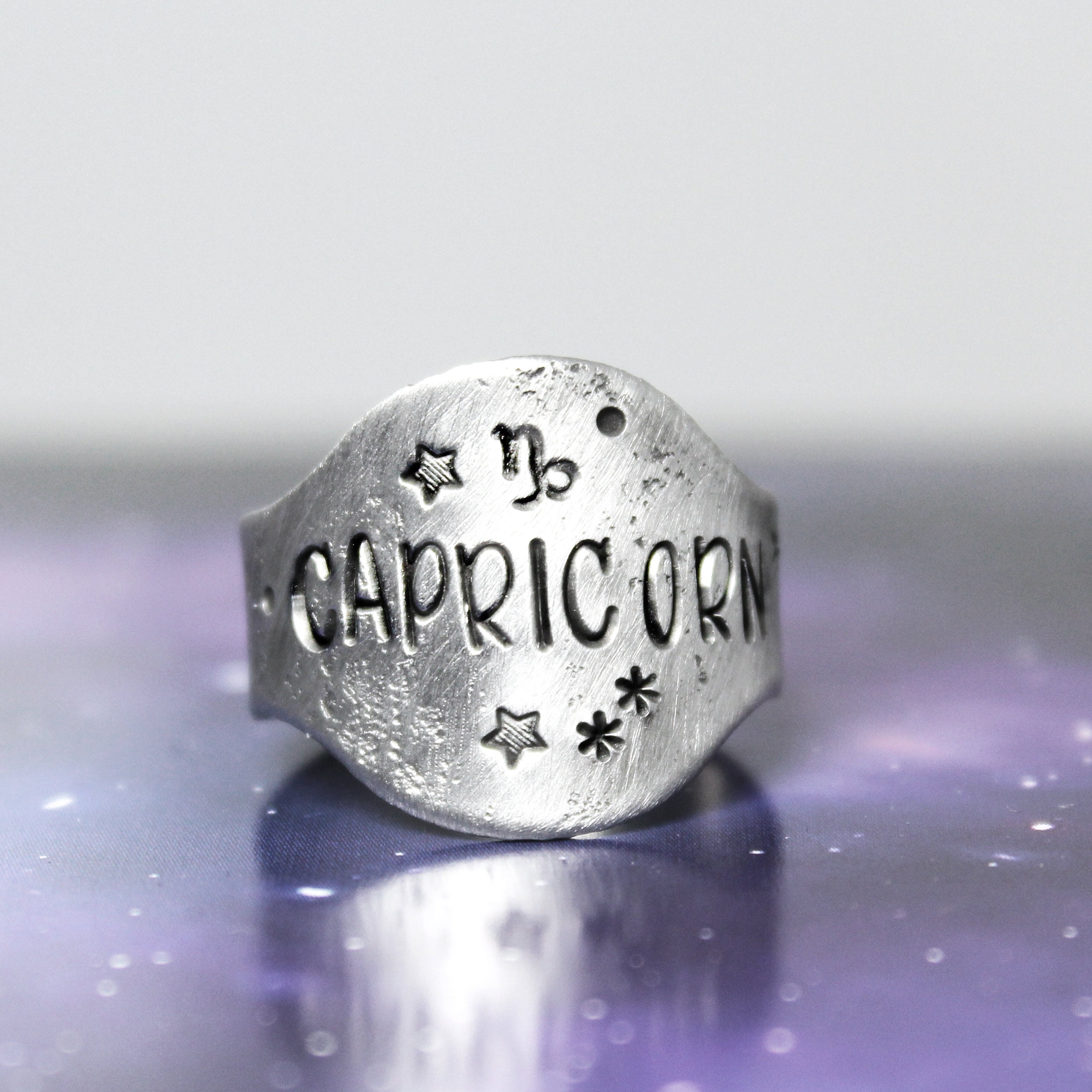 Capricorn Ring Capricorn Zodiac Ring Capricorn Jewelry | Etsy