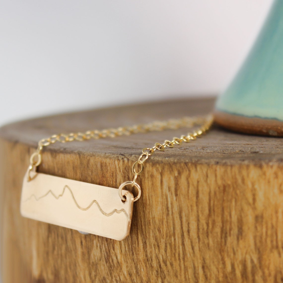 Gold Mountain Necklace Mountain Jewelry Climbing Jewelry | Etsy