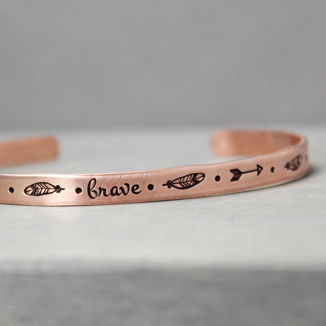 Copper Brave Bracelet - Intention Bracelet - Inspiration Bracelet ...
