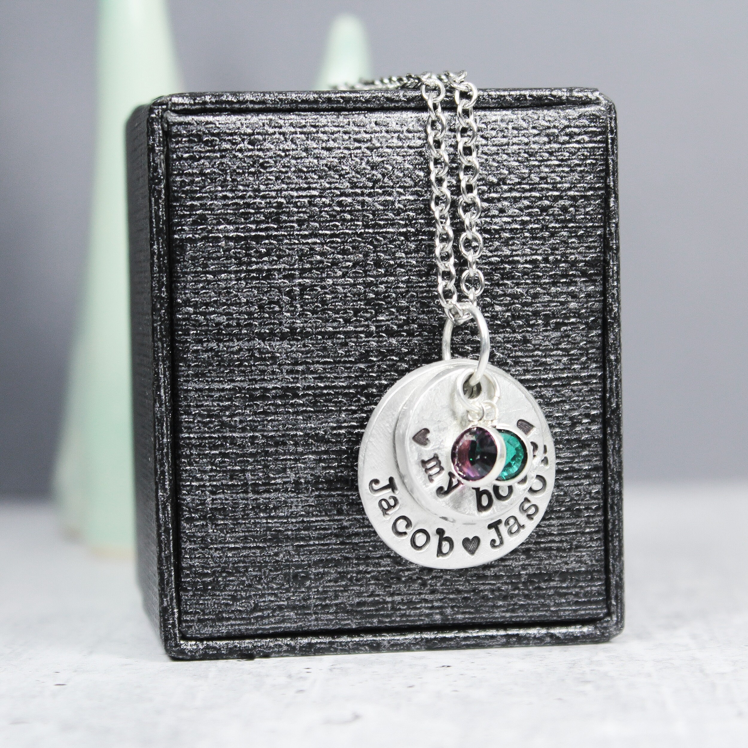 Stacked Mother Necklace - Birthstone Necklace - Mother Jewelry - Etsy