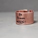 Be Brave Ring - Copper Ring - Inspiration Ring - Mindfulness Gift - Etsy