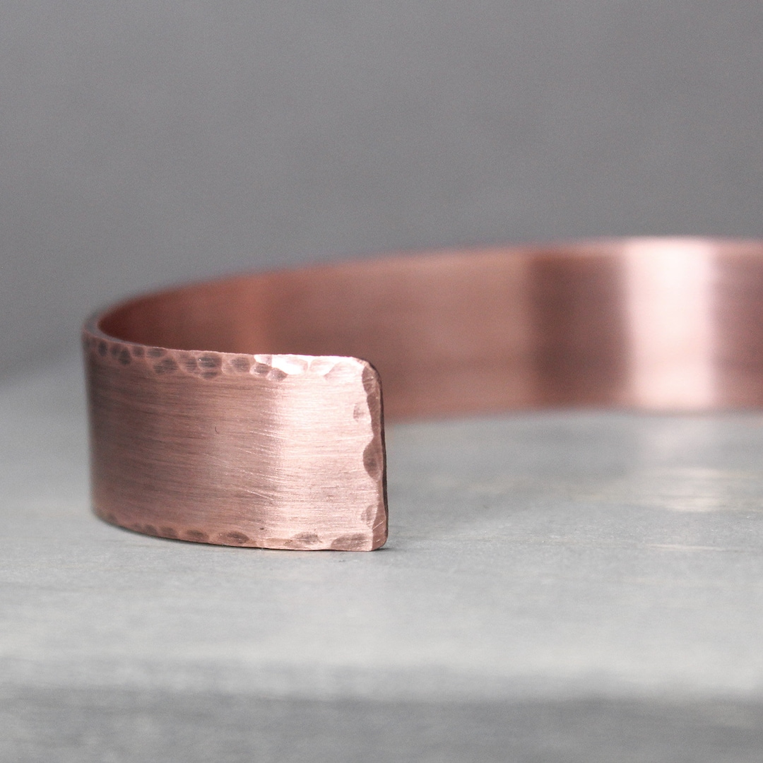 Mens Copper Bracelet - Hand Stamped Copper Cuff Bracelet - Custom Mens ...