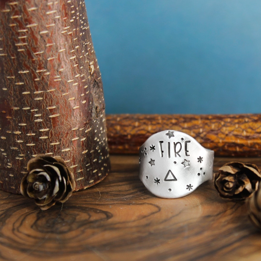 Fire Element Ring, Witchcraft Ring, Celestial Ring, Sagittarius Jewelry ...