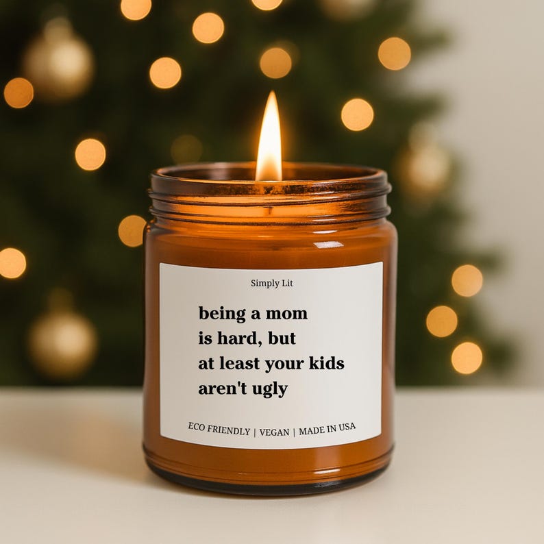 Funny Mom Candle for Birthday Gifts From Daughter or Son, Scented Soy ...