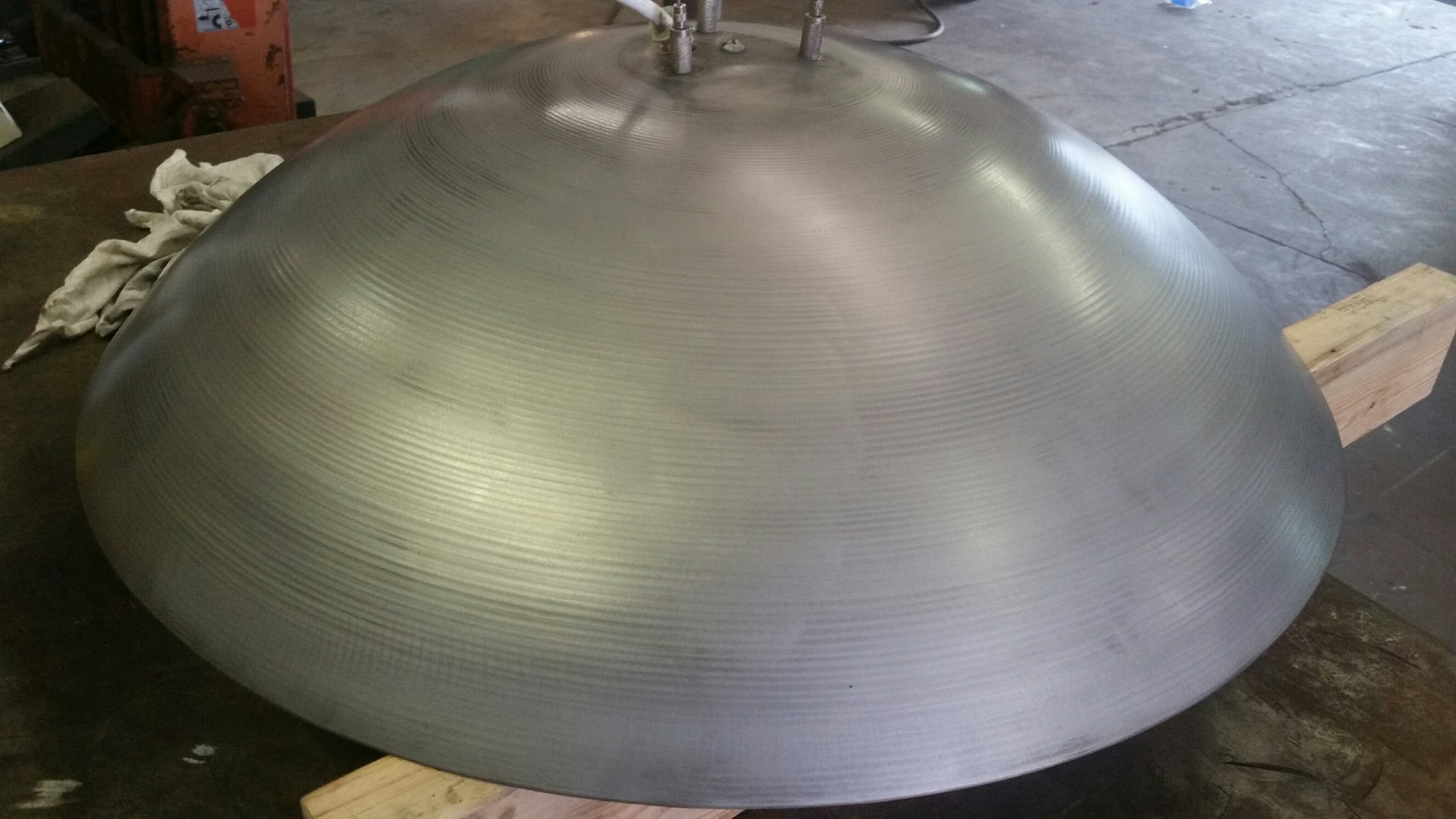 Extra Large 30" Diameter Steel Dome Pendant Light, Custom Color - Etsy