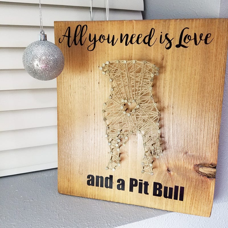 Pitbull Artwork - Etsy