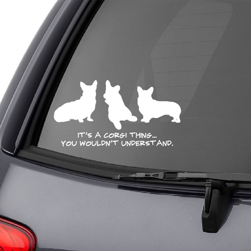 Corgi Decal - Etsy