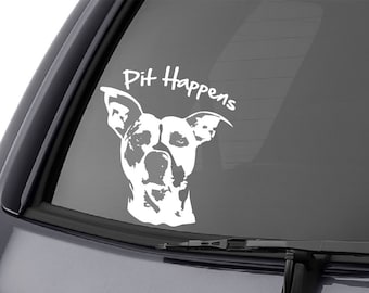 Pitbull Cropped Sticker TP 808 Best Friend Decal Bully - Etsy
