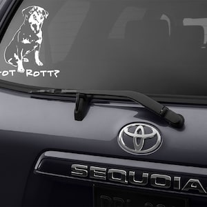 Rottweiler Decal, Rottweiler Sticker, Rottweiler Bumper Sticker ...