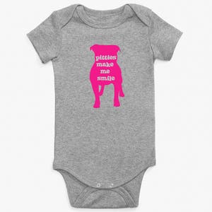 Pit Bull Baby, Pit Bull Baby Clothes, Dog Baby Clothes, Dog Lover Baby ...