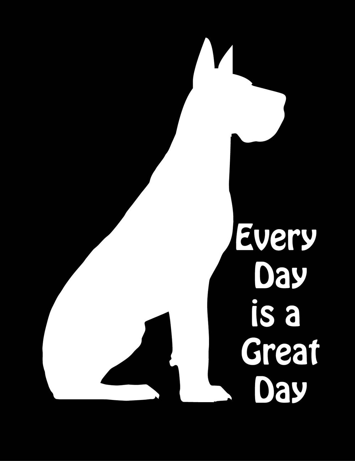 Great Dane Sticker Great Dane Decal Great Dane Gift Dog - Etsy