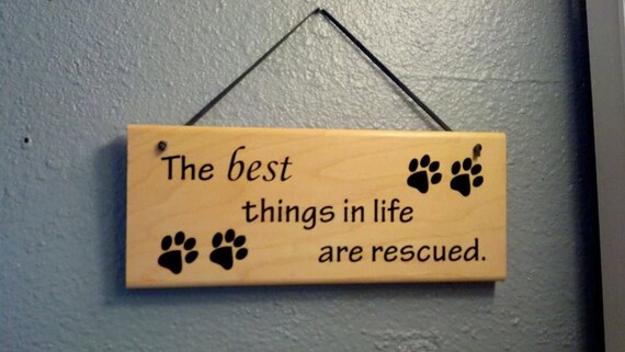 Dog Rescue Gift Dog Rescue Sign Cat Rescue Animal Rescue | Etsy