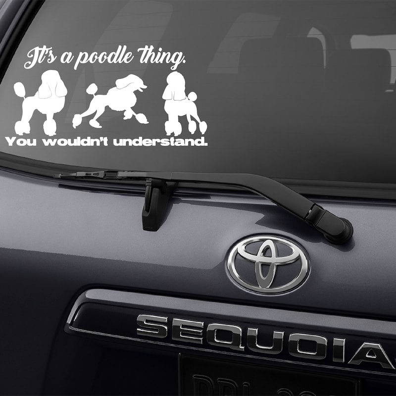 Poodle Decal - Etsy