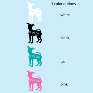 Min Pin Decal, Decal Min Pin, Miniature Pinscher Decal, Min Pin Sticker ...