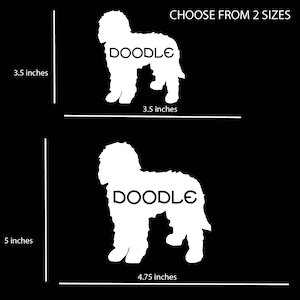 Goldendoodle Decal, Goldendoodle Sticker, Doodle Decal, Golden Doodle ...