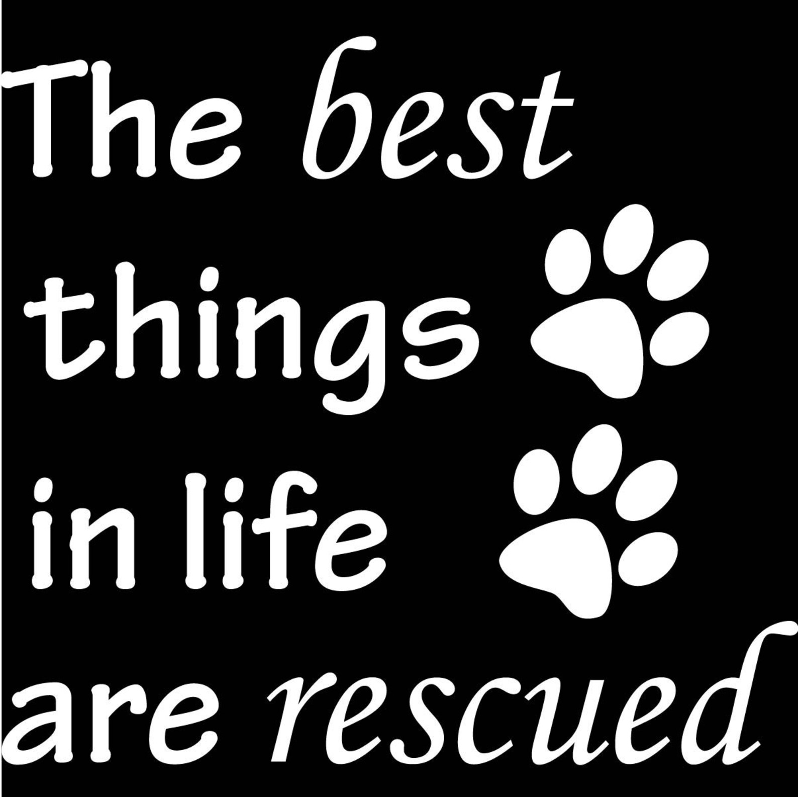 Dog Rescue Decal Dog Rescue Sticker Dog Rescue Gift Cat - Etsy