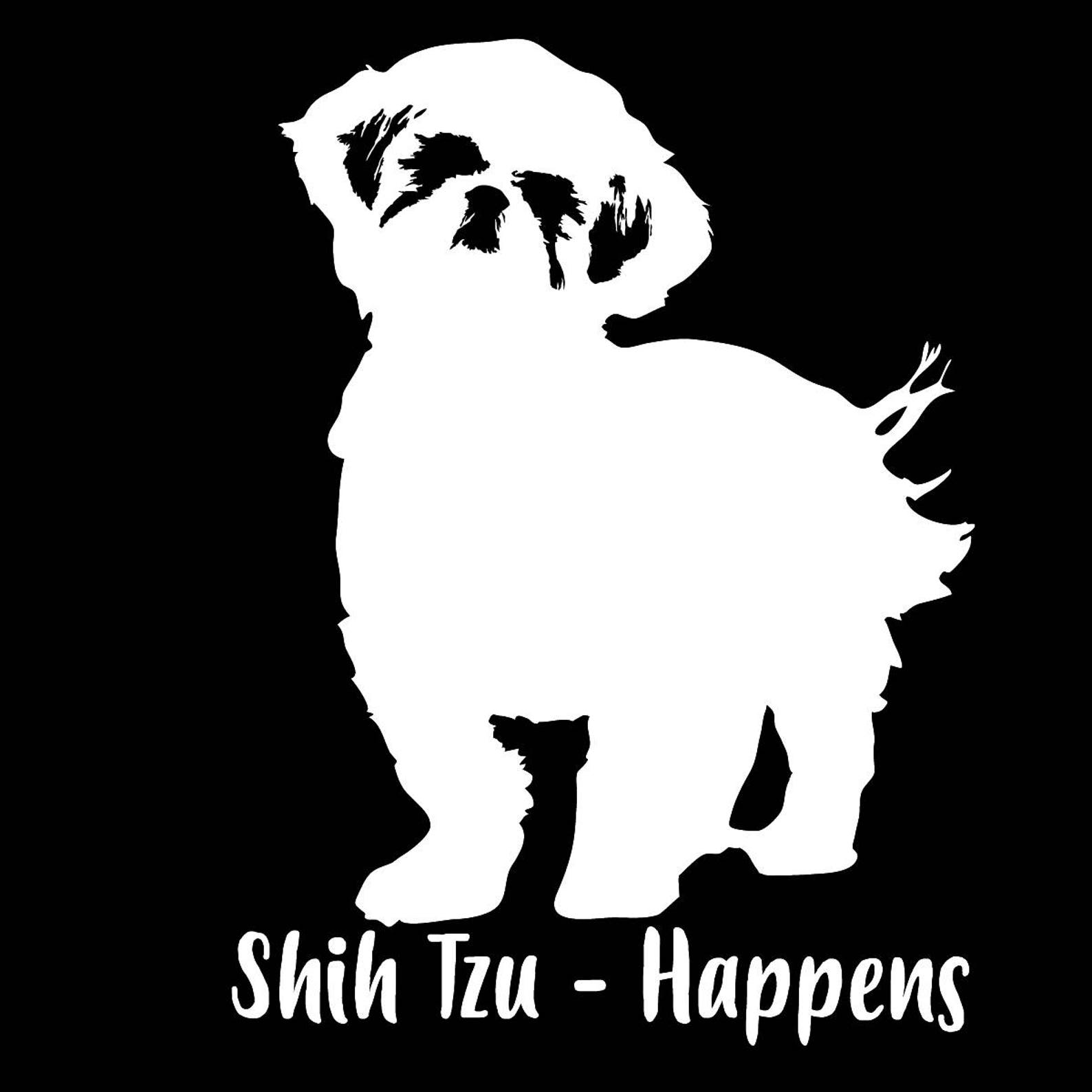 Shih Tzu Decal Shih Tzu Sticker Shih Tzu Bumper Sticker - Etsy