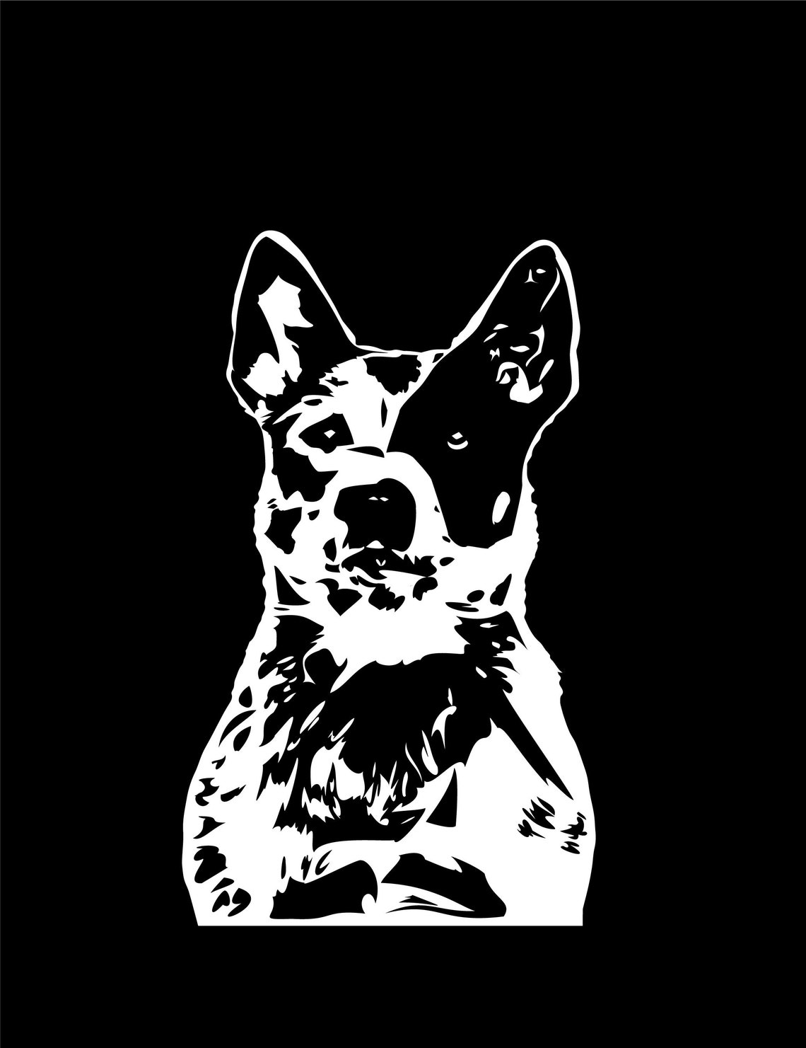 Cattle Dog, Blue Heeler, Cattle Dog Decal, Red Heeler, Heeler Sticker ...