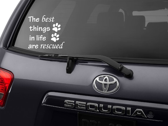 Dog Rescue Decal Dog Rescue Sticker Dog Rescue Gift Cat - Etsy