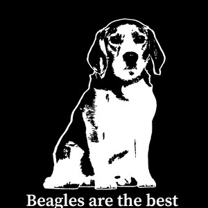 Beagle Sticker, Beagle Decal, Beagle Gifts, Dog Car Sticker, Dog Bumper ...