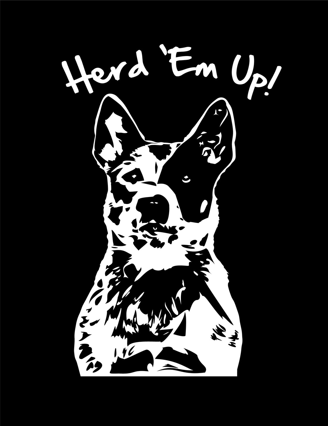 Cattle Dog, Blue Heeler, Cattle Dog Decal, Red Heeler, Heeler Sticker ...