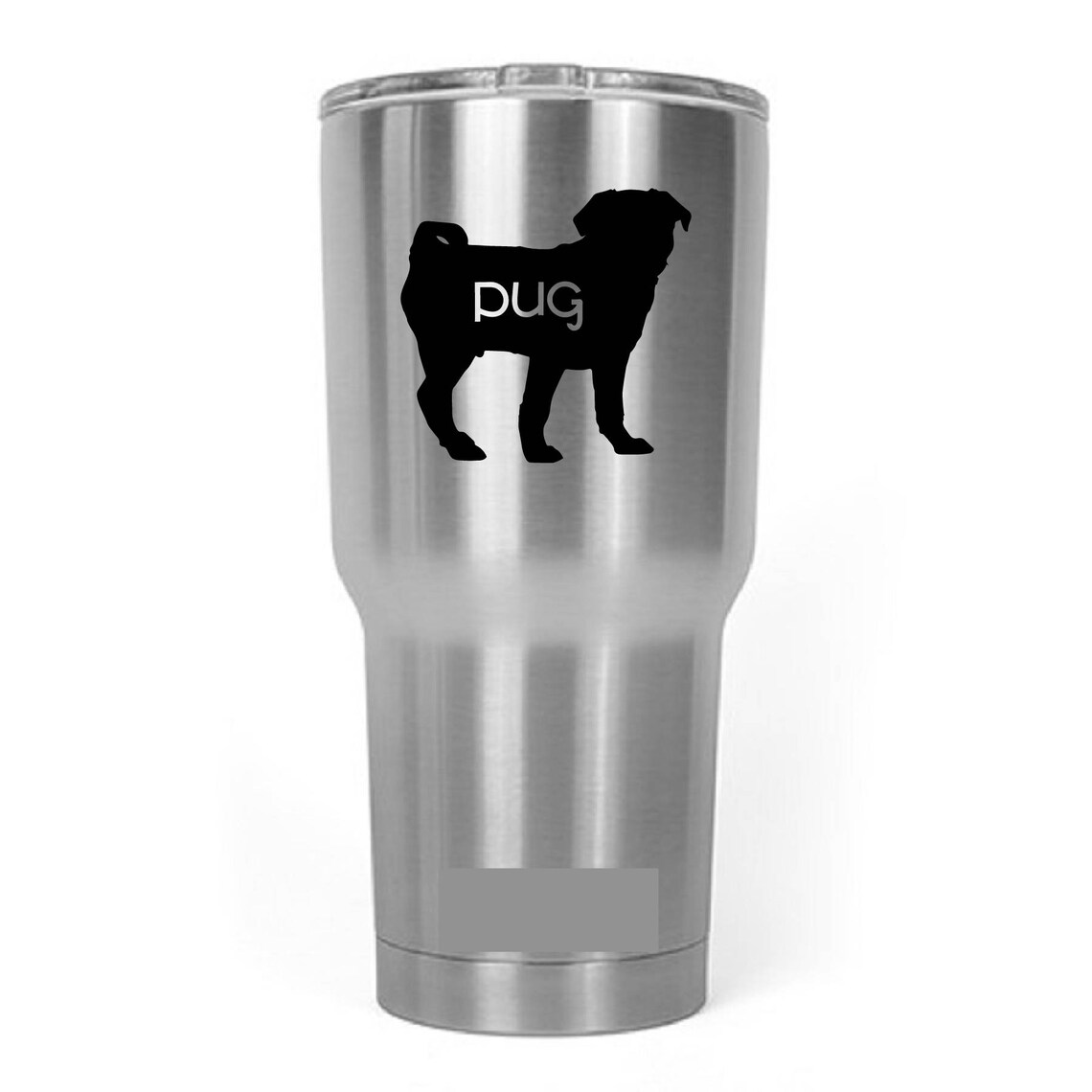 Pug Decal Pug Car Decal Pug Sticker Dog Breed Stickers Dog - Etsy