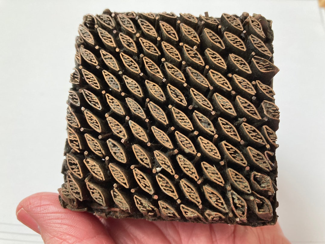 Vintage Indonesian Batik Stamp, Copper Tjap Chop, Handmade Traditional ...
