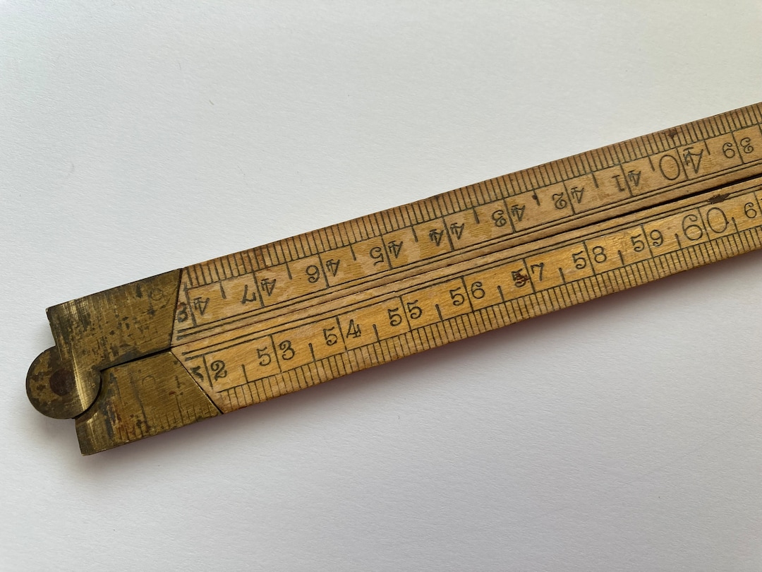 Vintage Rabone Folding Ruler, Boxwood & Brass Rabone No.2045, Made in ...