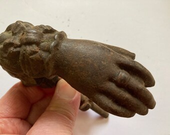 French Hand Door Knocker - Etsy
